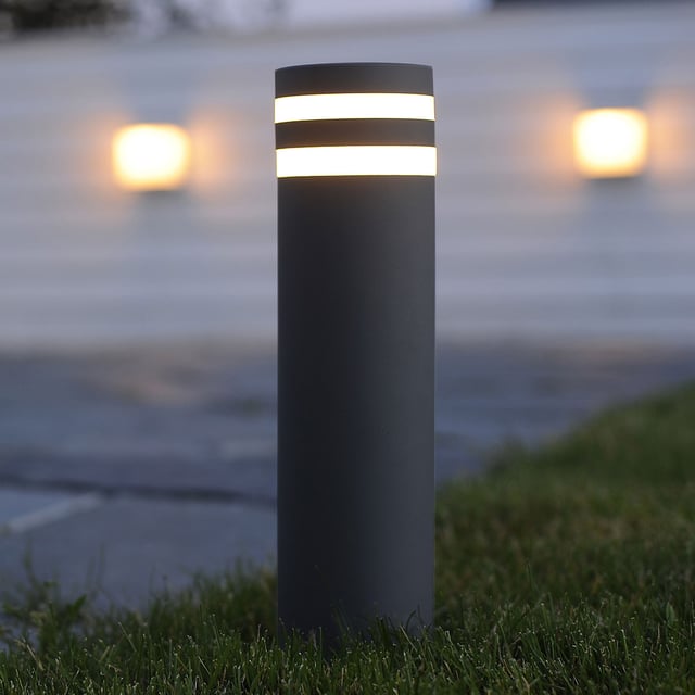 Lutec Focus Borne lumineuse sur socle GU10 rond 1 source lumineuse ...