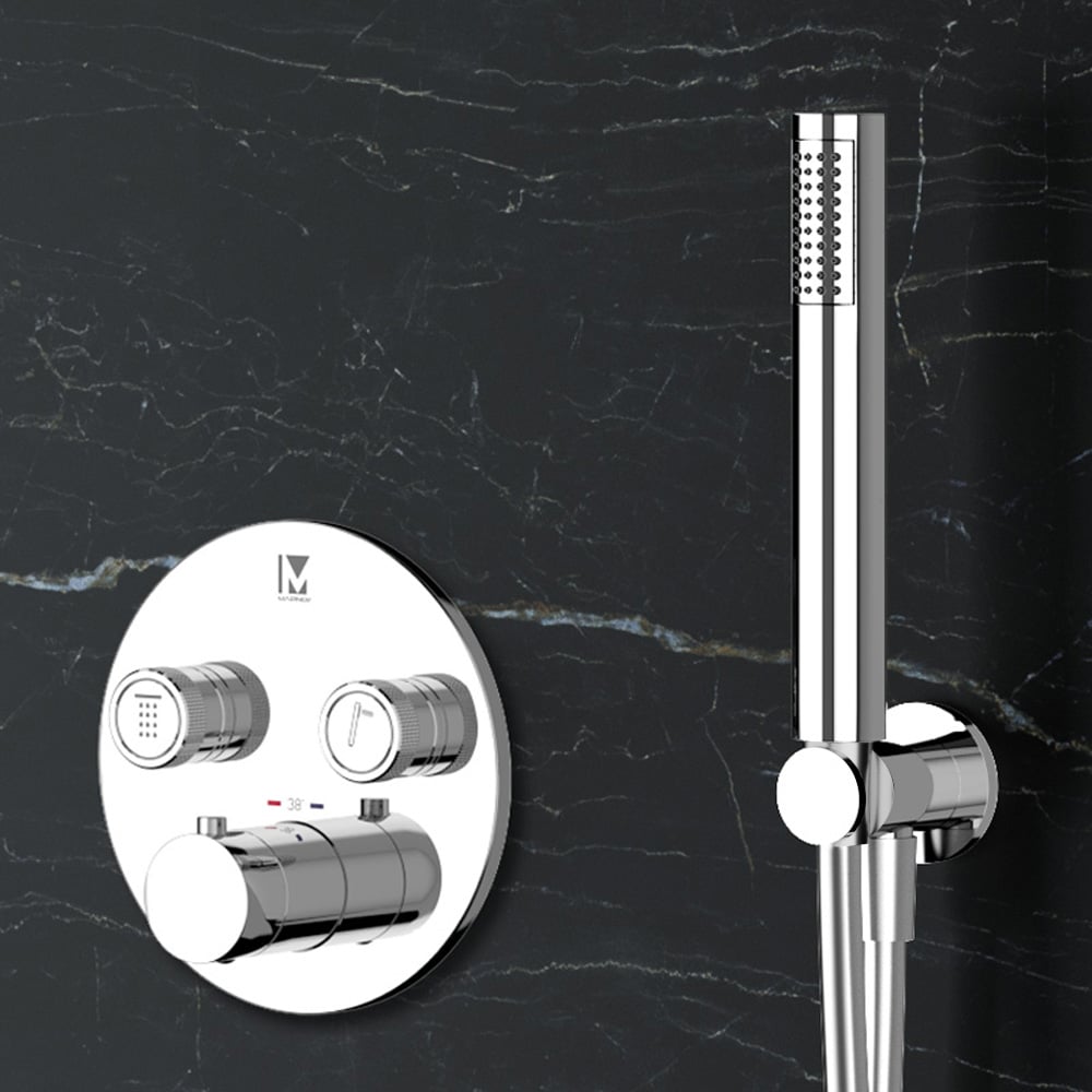 Mariner Colonne de douche avec mitigeur thermostatique Eden round ...
