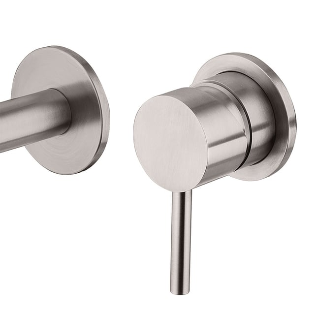 Mariner Logica Inox Mitigeur mural de lavabo en acier inoxydable ...