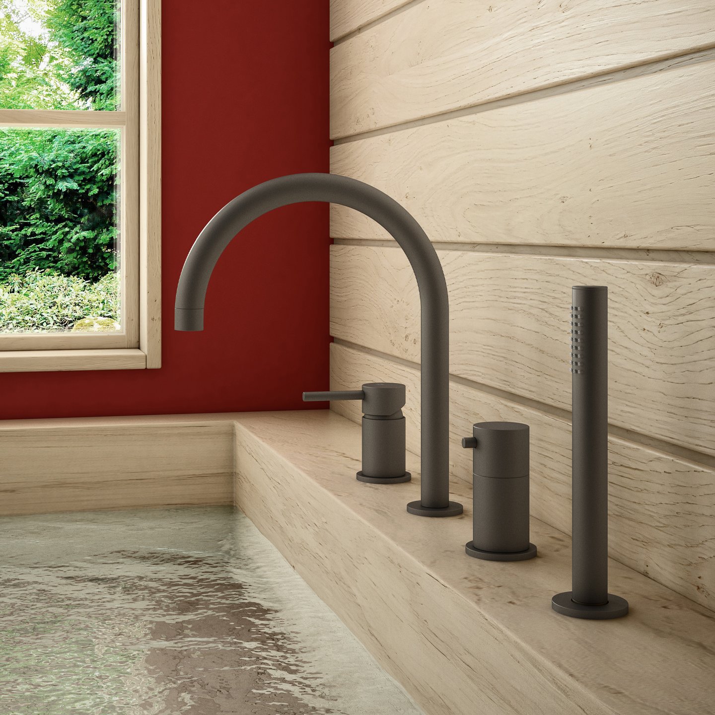 Mariner Logica Robinetterie bain/douche 4 trous sur rebord de baignoire ...