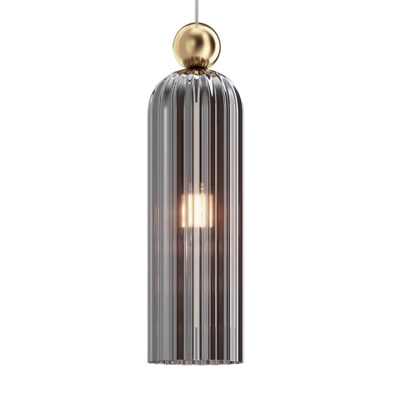 Maytoni Antic lampada a sospensione 1 luce, E14 dimmerabile, oro/fumo ...