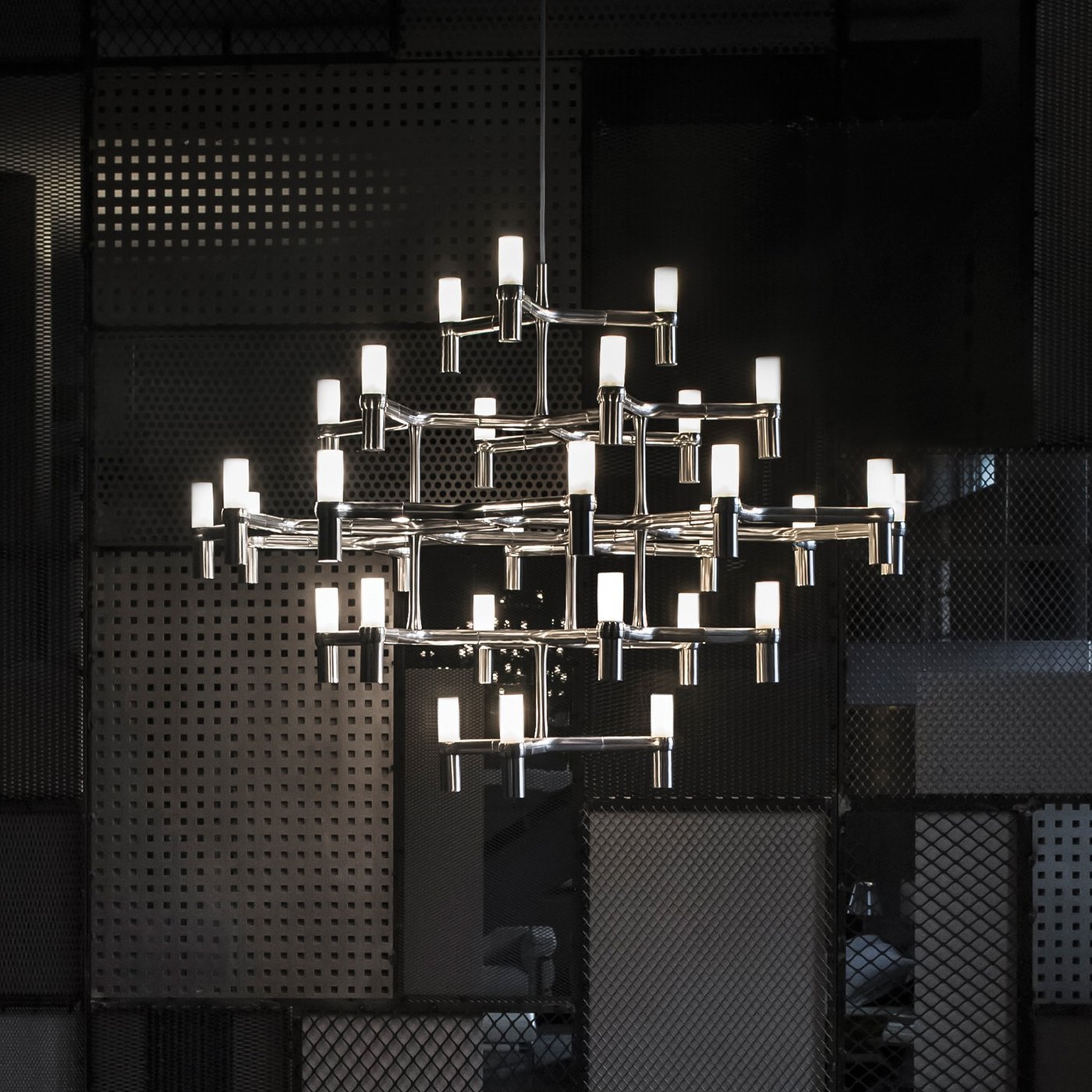NEMO Crown Major lampa wisząca, G9 z funkcją ściemniania, kolor: satyna ...