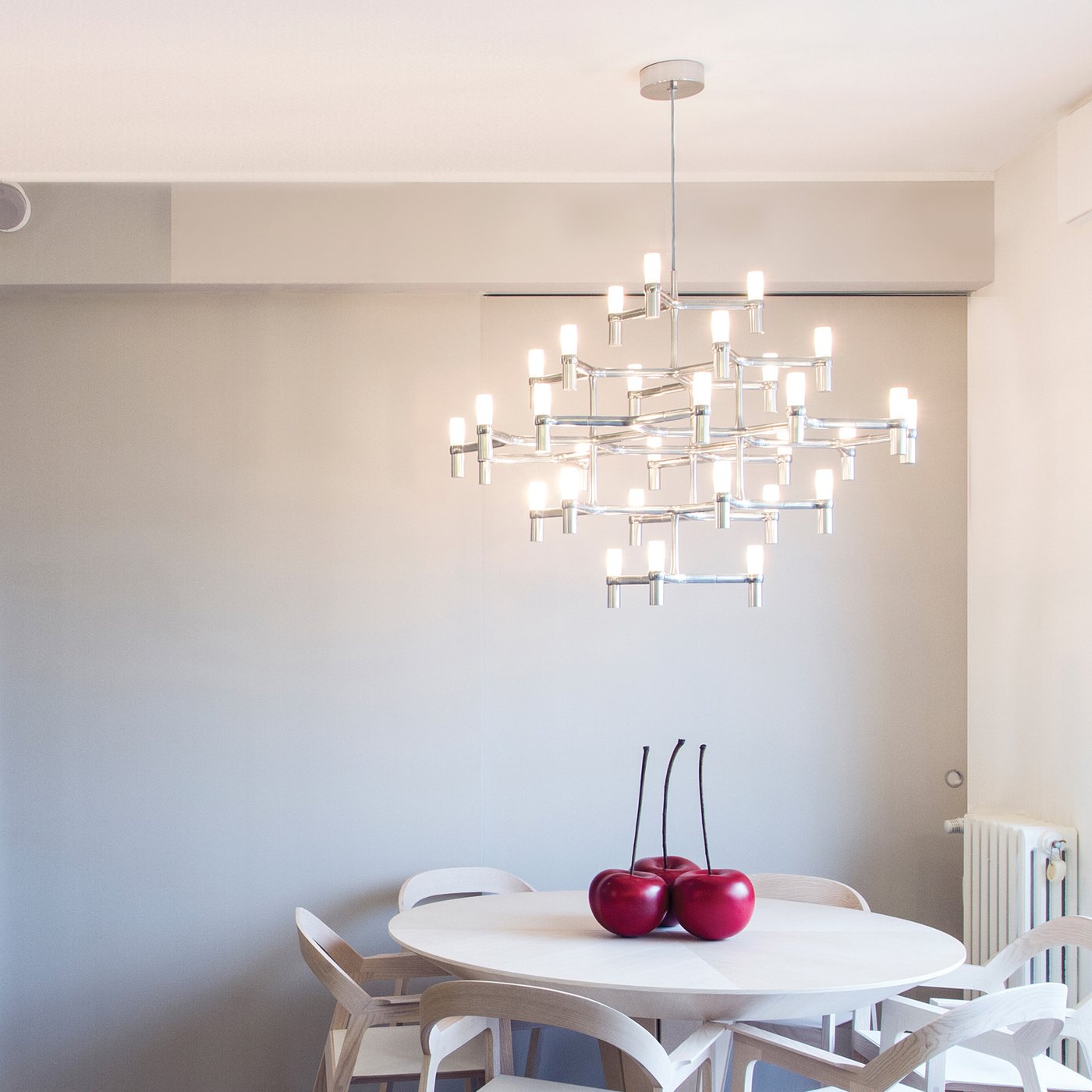 NEMO Crown Major lampa wisząca, G9 z funkcją ściemniania, kolor: satyna ...