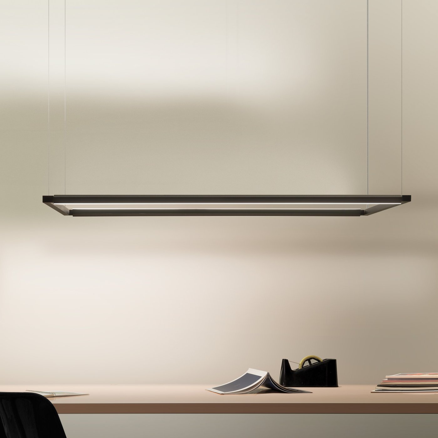 NEMO Spigolo Pendant Horizontal Suspension, LED intensité lumineuse ...