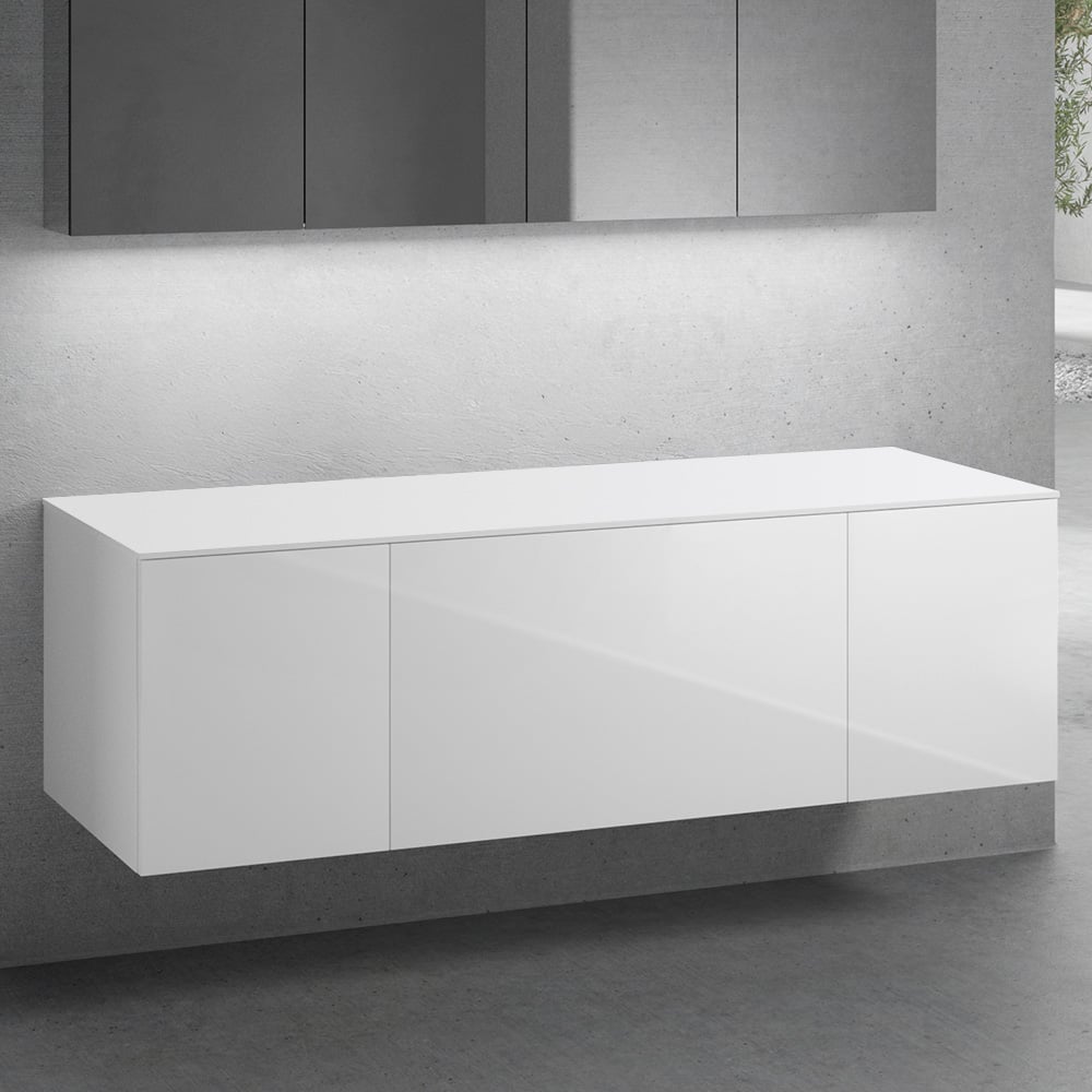 neoro n50 mobile La: 160 cm con 3 scomparti estraibili bianco finitura ...