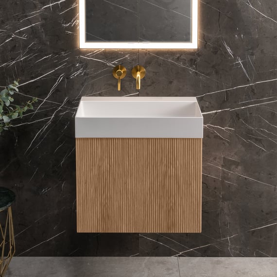 neoro n50 mobile La: 60 cm con 1 estraibile, con frontale in rovere ...