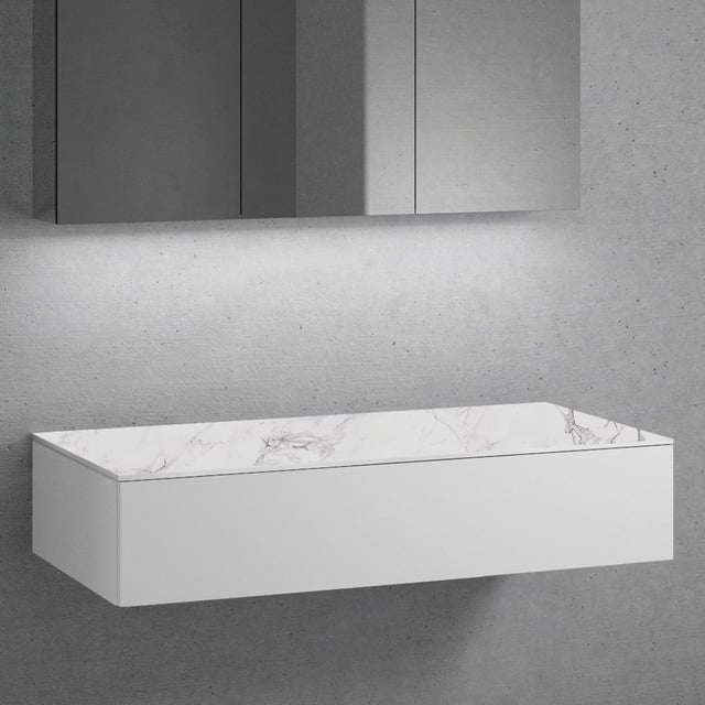 neoro n50 mobile La: 120 cm con 1 scomparto estraibile bianco opaco ...