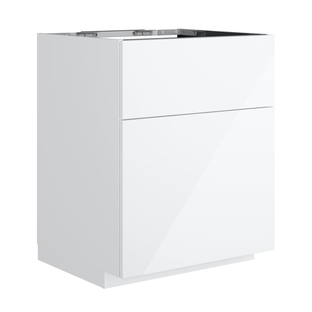 neoro n50 mobile La: 60 cm con 2 estraibili bianco finitura a specchio ...
