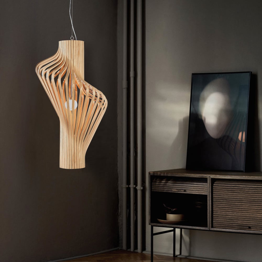 Northern Diva lampa wisząca, G9 z funkcją ściemniania, kolor: dąb - 391 ...