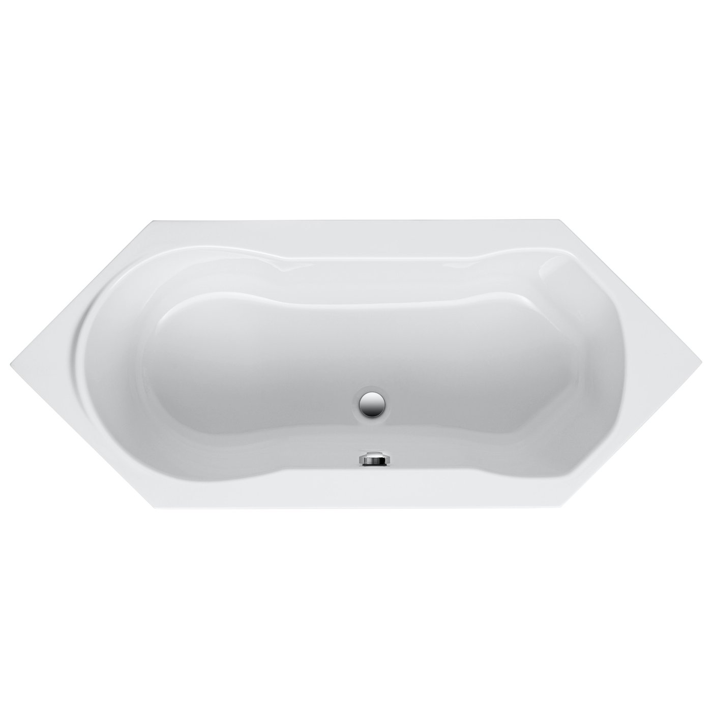 Ottofond Ravenna Baignoire hexagonale blanc - 926001+990118 | REUTER