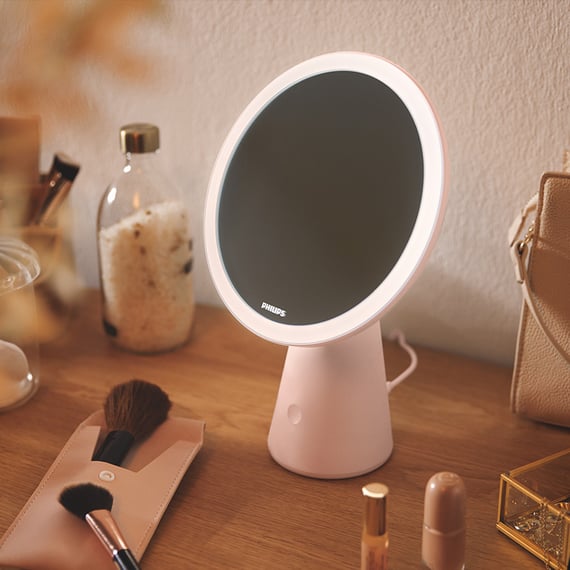 Philips Mirror Miroir cosmétique, avec éclairage avec fiche électrique ...