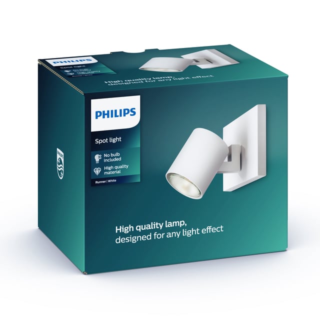Philips Runner Projecteur, GU10, 1 source lumineuse intensité lumineuse ...