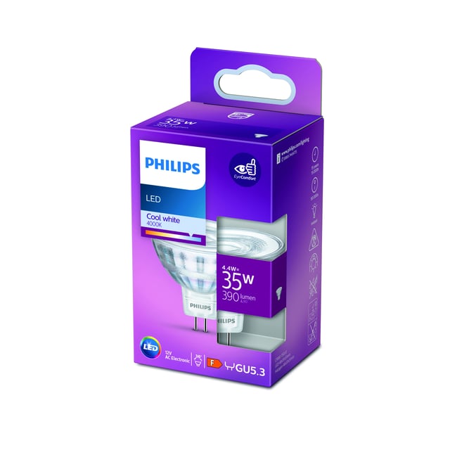 Philips LEDclassic żarówka LED MR16 GU5,3, 4000 K, 4,4 W kolor ...