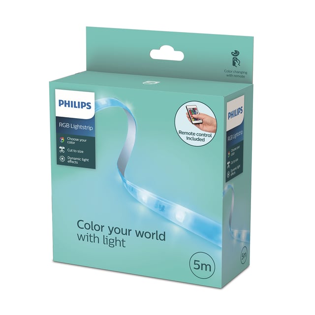 Philips Ambiance Lightstrip Ruban LED intensité lumineuse variable ...