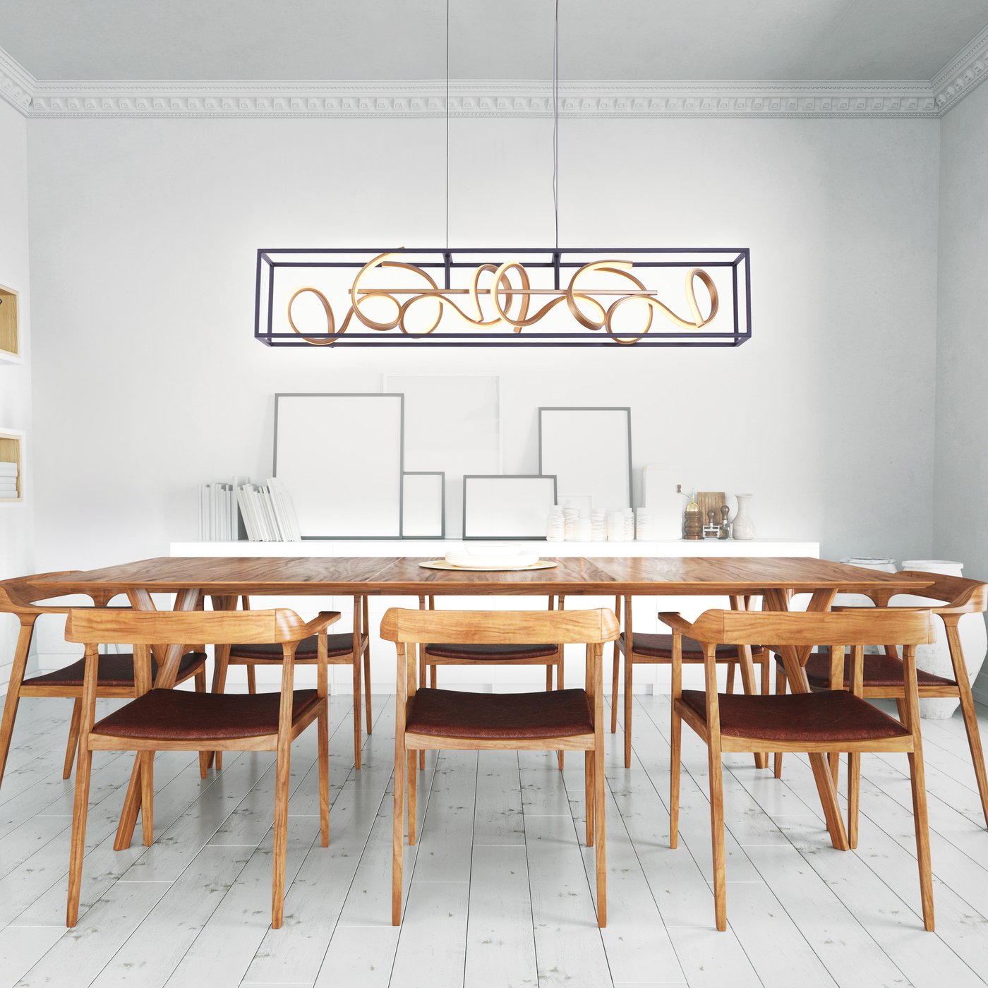 Paul Neuhaus Selina Suspension, LED intensité lumineuse variable, or ...