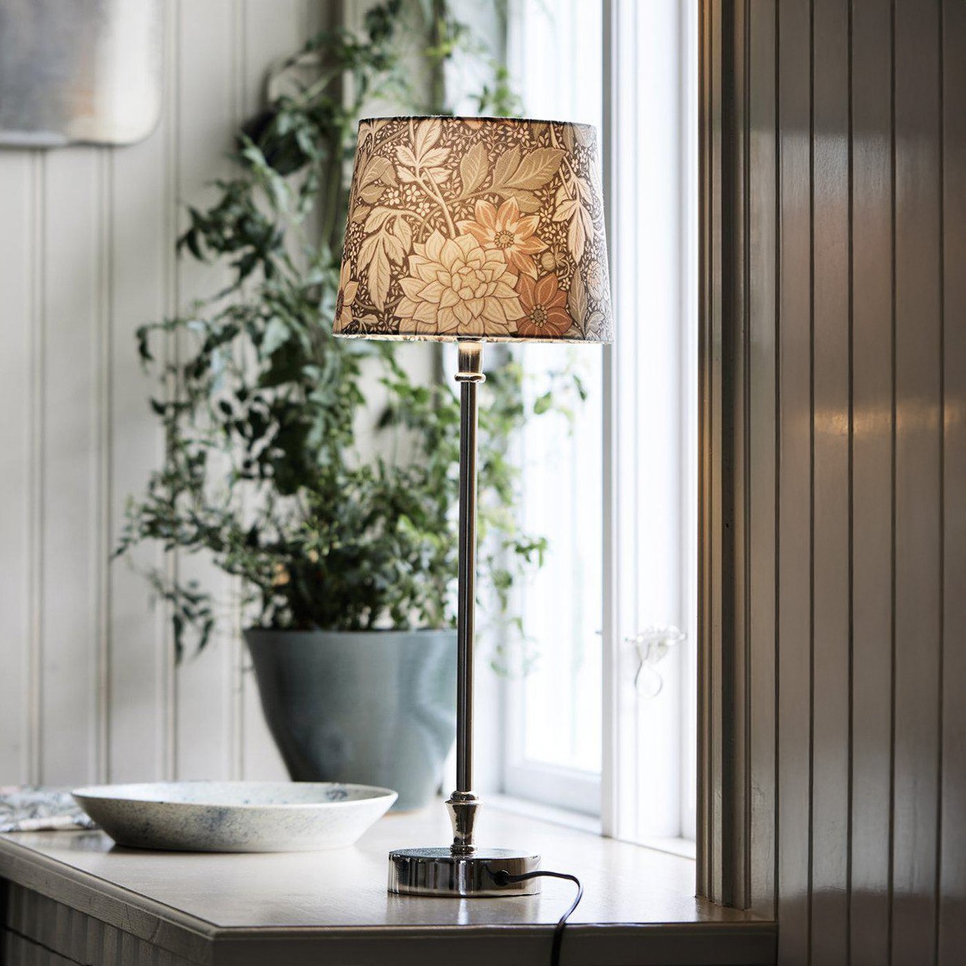 PR Home Liam Lampe de table E27 vert/chrome - 71001-7666 | REUTER