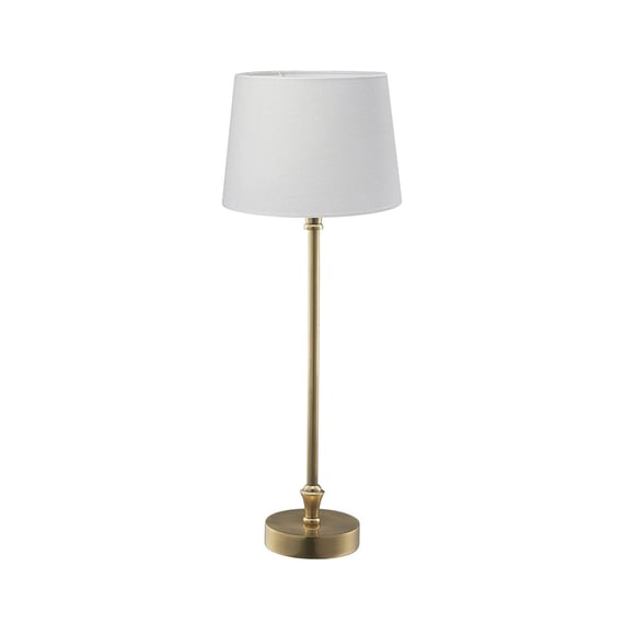PR Home Liam Lampe de table E27 blanc/laiton - 71002-420FR01 | REUTER