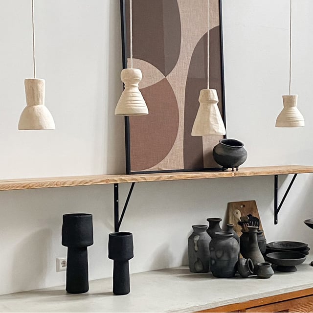 Raw Materials Chalk Moro Suspension E27 intensité lumineuse variable ...