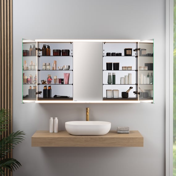 Stilvolle Bad Spiegelschrank 140 Cm Bilder