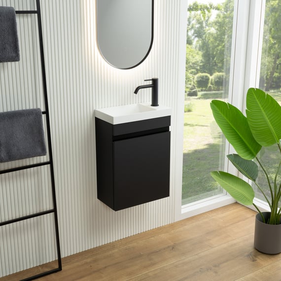 Lave-mains rivea Picabo avec meuble sous-lave-mains Dia à 1 porte ...