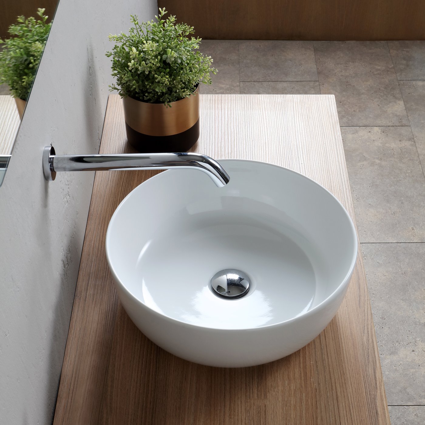 Scarabeo Glam Vasque à poser blanc - 1807 | REUTER