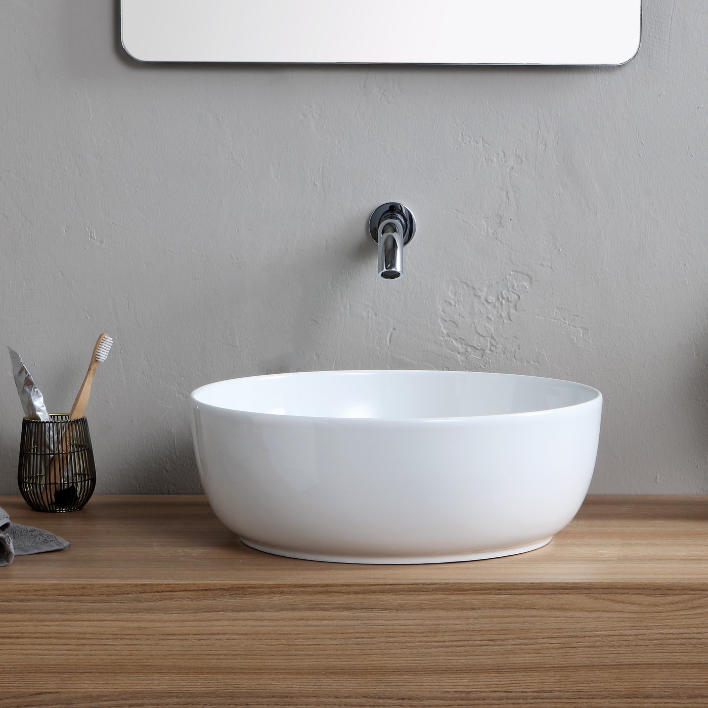 Scarabeo Glam Vasque à poser blanc - 1807 | REUTER