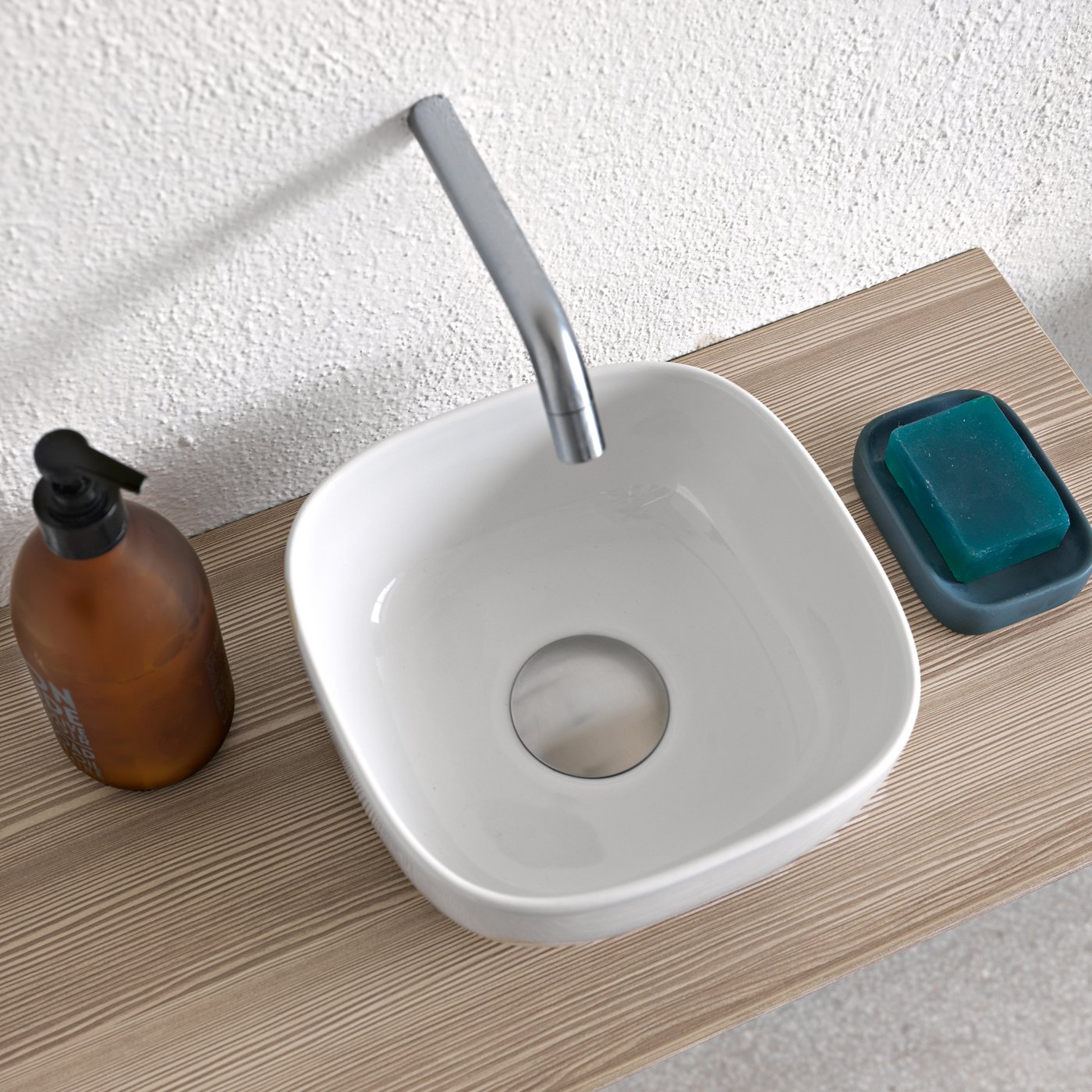 Scarabeo Glam Vasque à poser avec système BIO, blanc - 1809BK | REUTER