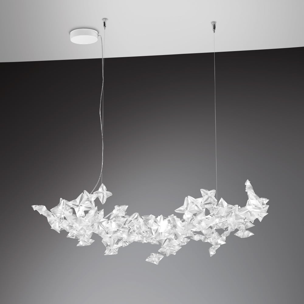 Slamp Hanami Suspension G9 intensité lumineuse variable, transparent ...