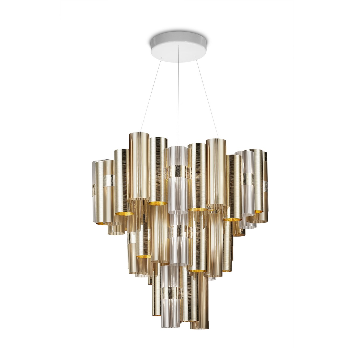 Slamp La Lollo Suspension LED intensité lumineuse variable, or ...