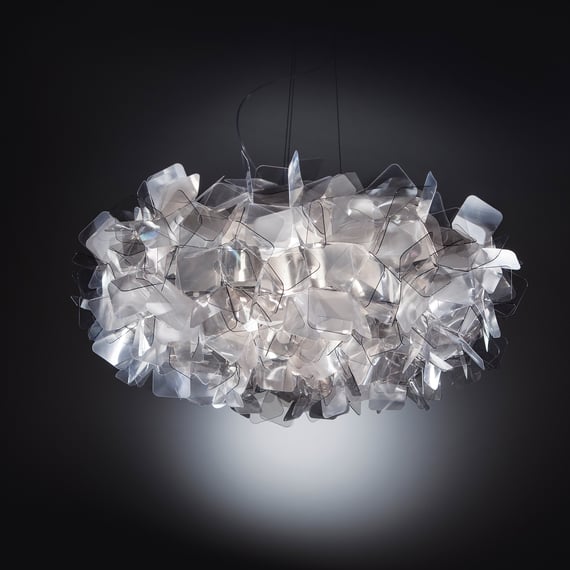 Slamp Clizia Suspension E27 intensité lumineuse variable, fumé ...