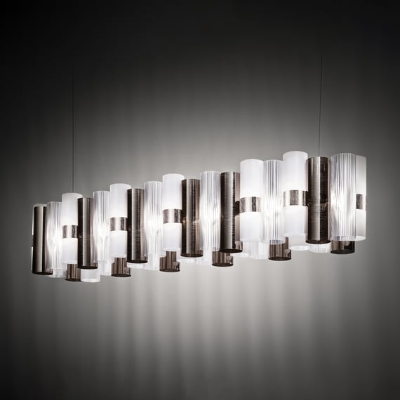 Slamp La Lollo Suspension LED à 1 source lumineuse intensité lumineuse ...