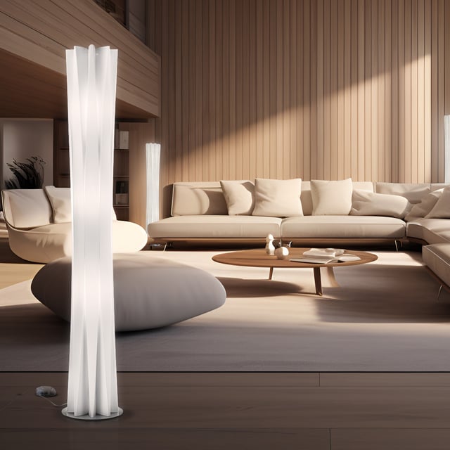 Slamp Bach lampada da terra, E27 dimmerabile, bianco ...