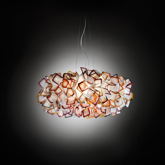 Slamp Clizia lampada a sospensione, E27 dimmerabile, arancione ...