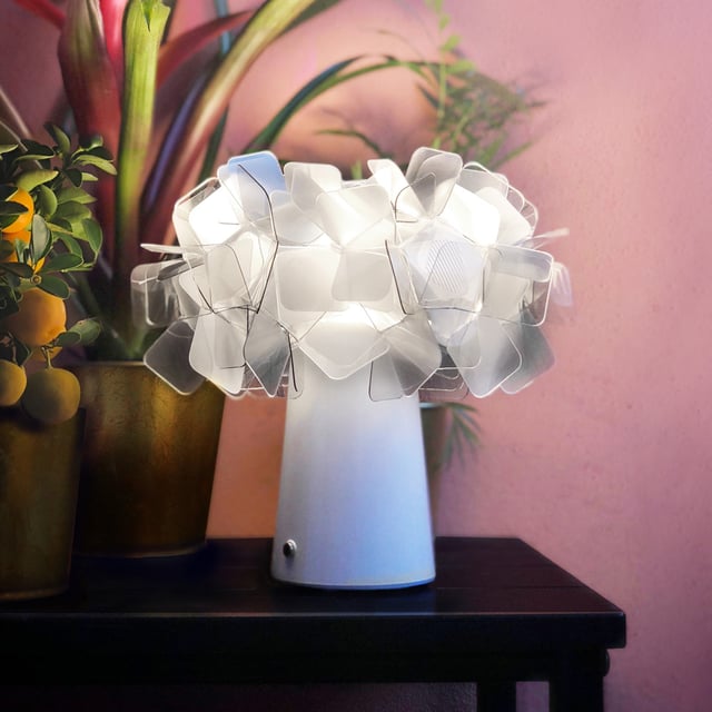 Slamp Clizia lampada da tavolo ricaricabile, LED dimmerabile, fumo ...