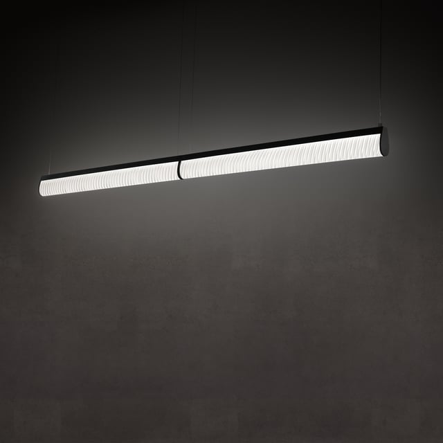 Slamp Modula Suspension, LED intensité lumineuse variable, noir/blanc ...