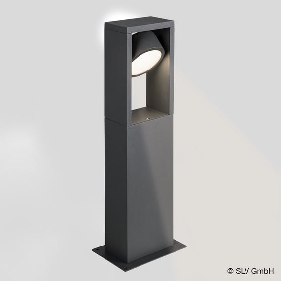 SLV Eskina Frame Borne lumineuse sur socle, LED anthracite/satiné ...