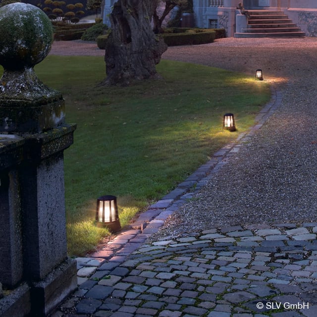 SLV COne Borne lumineuse sur socle, E27 intensité lumineuse variable ...