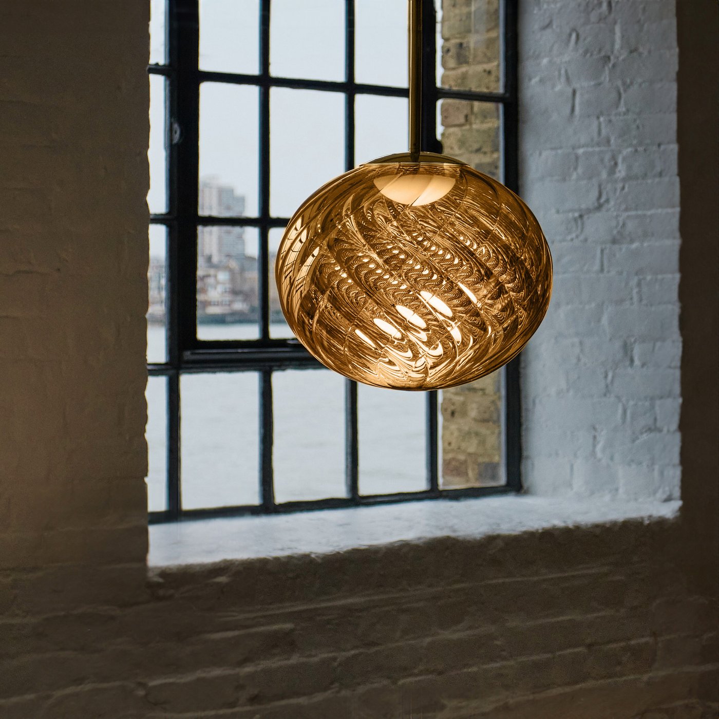 Tom Dixon Whirl Suspension LED à 1 source lumineuse intensité lumineuse ...