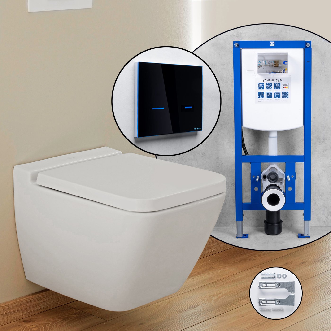 Villeroy & Boch Finion set completo WC sospeso con elemento incasso ...