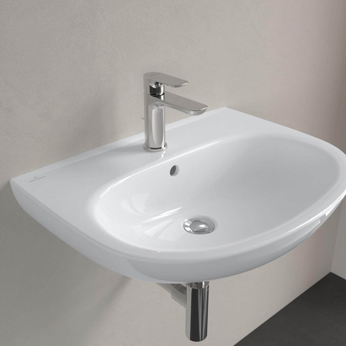 Villeroy & Boch O.novo Lavabo mural avec CeramicPlus, blanc - 4A4060R1 ...