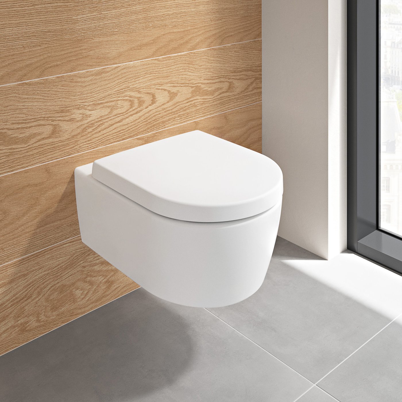 Villeroy & Boch Embrace WC suspendu avec DirectFlush avec abattant WC ...