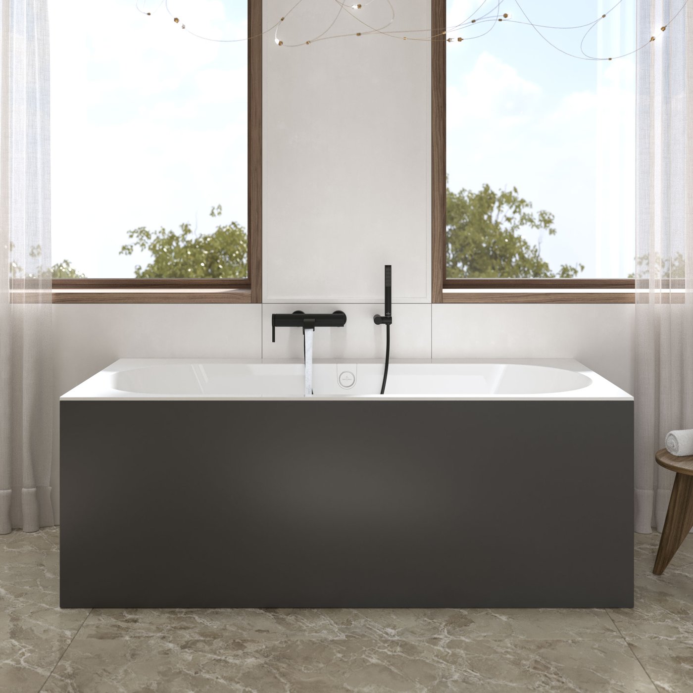 Villeroy & Boch Somera Baignoire rectangulaire blanc - UBQ170SOM2DV-01 ...