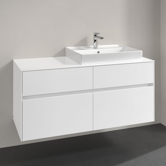 Villeroy & Boch Collaro Waschtischunterschrank, 4 Auszüge glossy white ...
