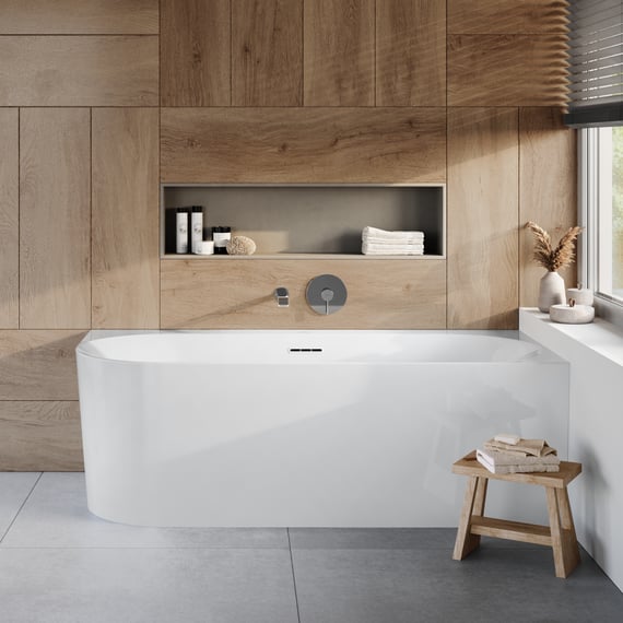 Villeroy & Boch Embrace Eck-Badewanne mit Verkleidung weiß ...