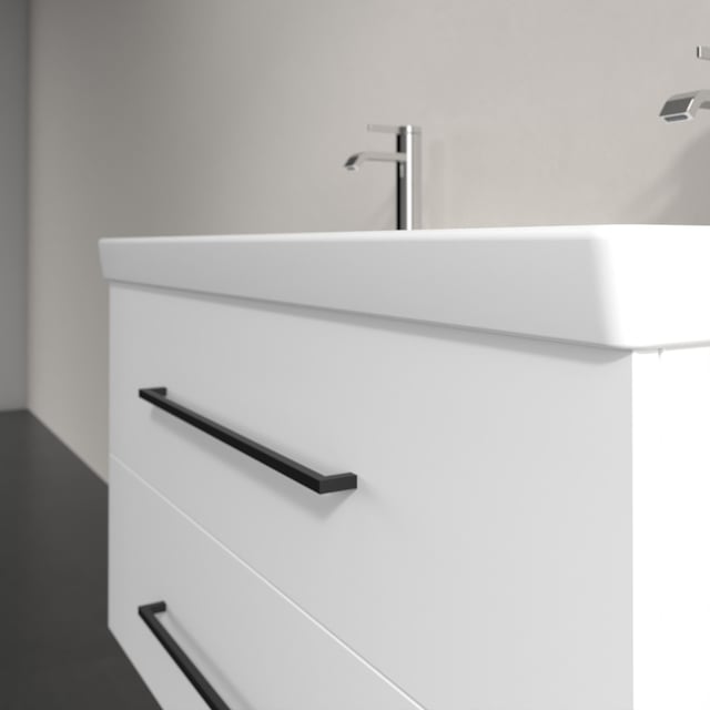 Villeroy & Boch Avento Meuble sous-vasque, 2 tiroirs blanc brillant ...