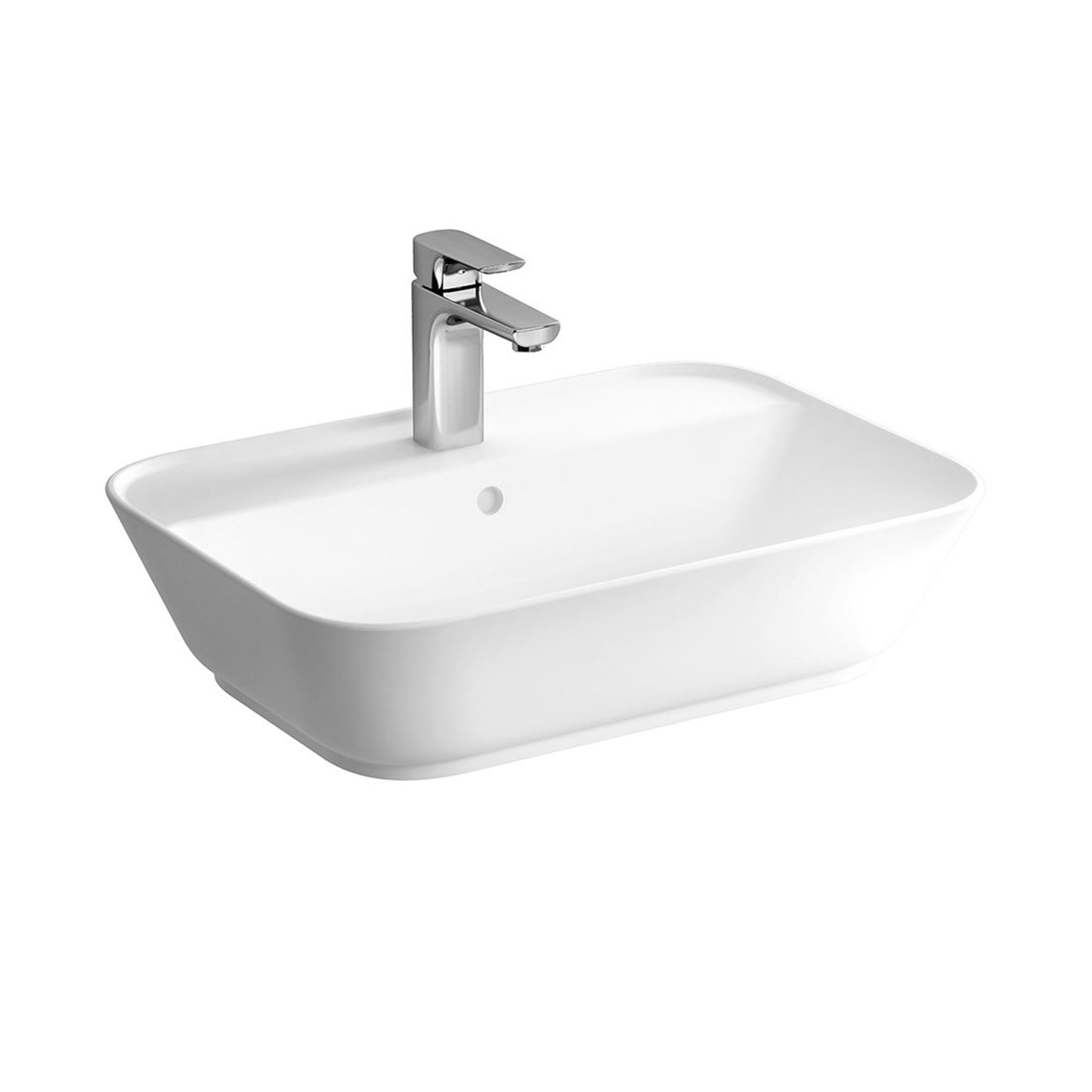 VitrA Geo Vasque à poser avec VitrAhygiene, blanc - 7426B003-0001 | REUTER