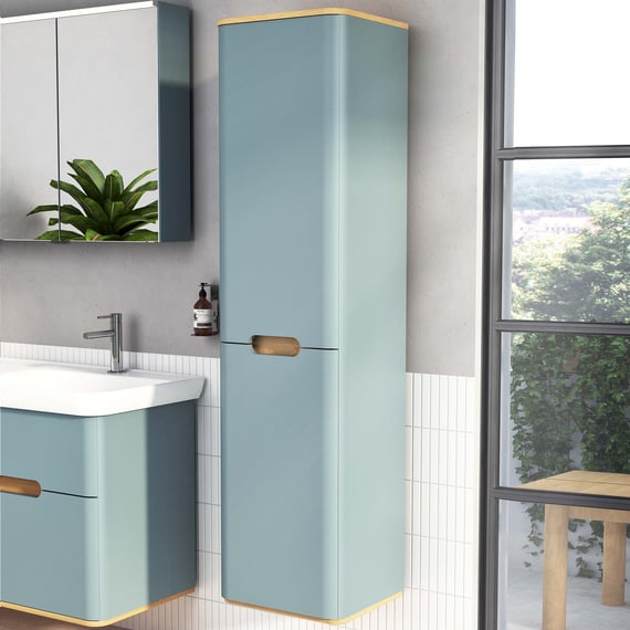 VitrA Sento Hochschrank, 2 Türen fjordgrün matt - 65911 | REUTER